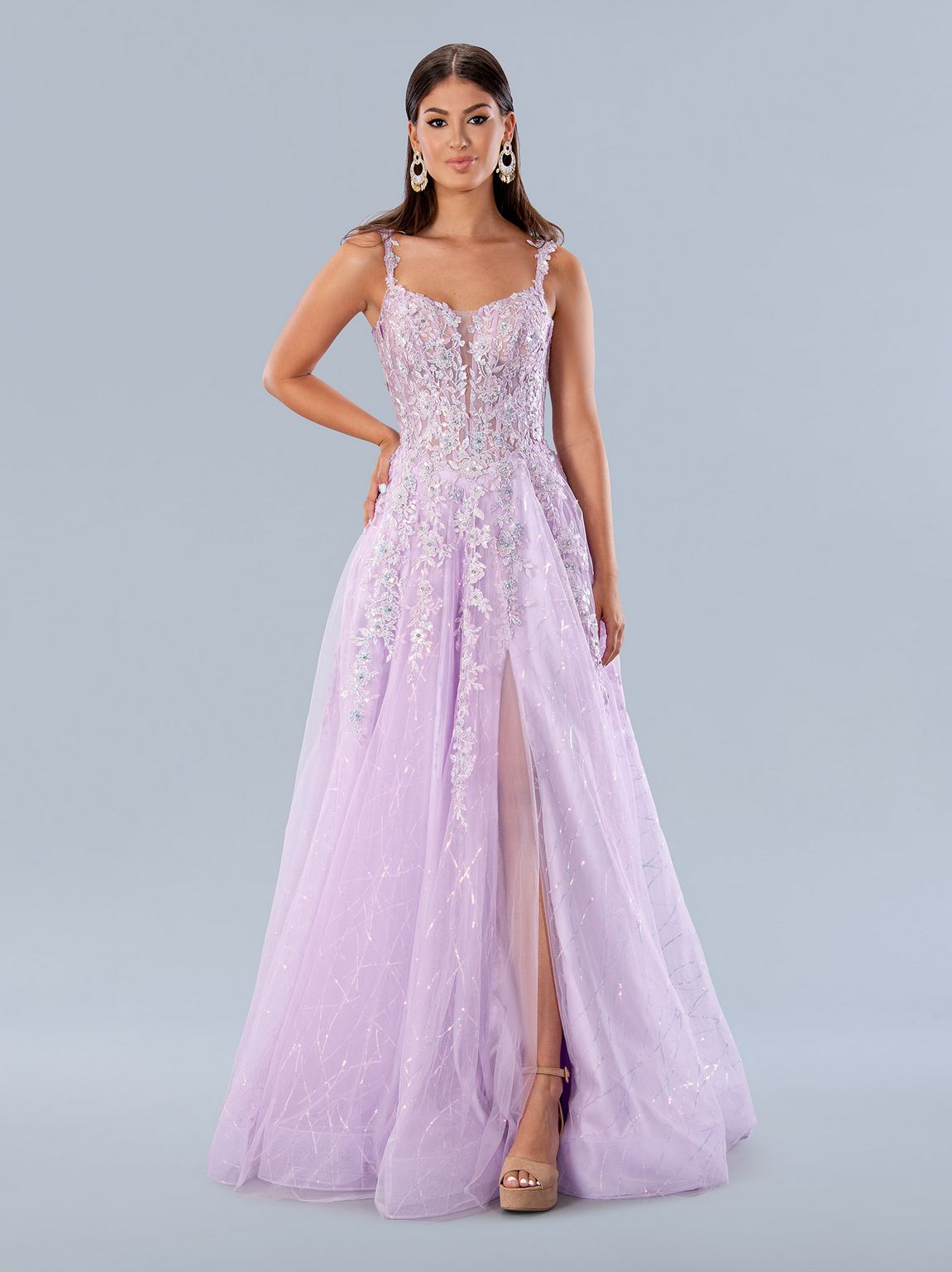 Blue Stella Couture 24199 Formal Long Sequin Prom Dress For 45999 The Dress Outlet
