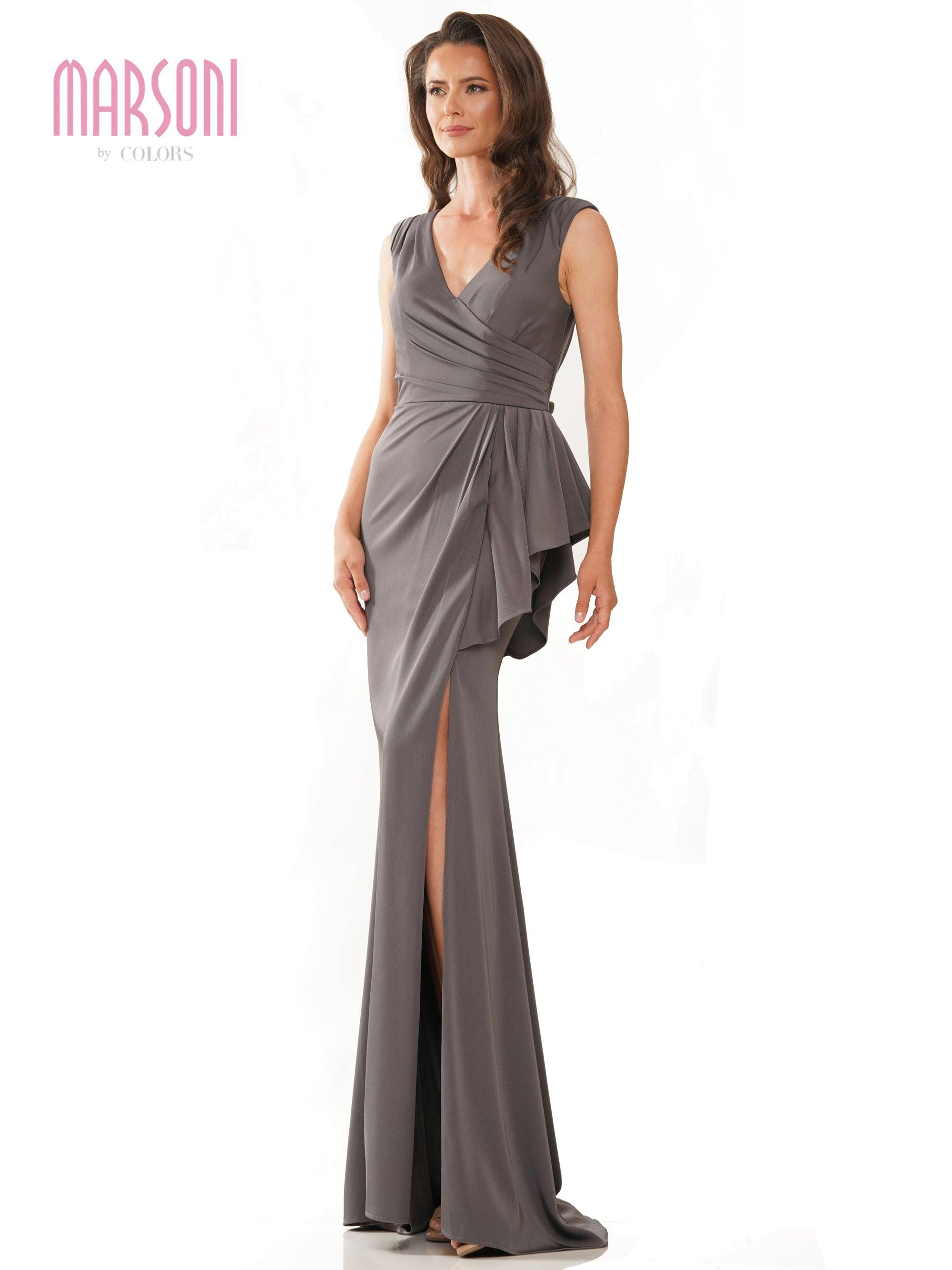 Charcoal Marsoni Long Formal Mother Of The Bride Gown 1227 For 3940