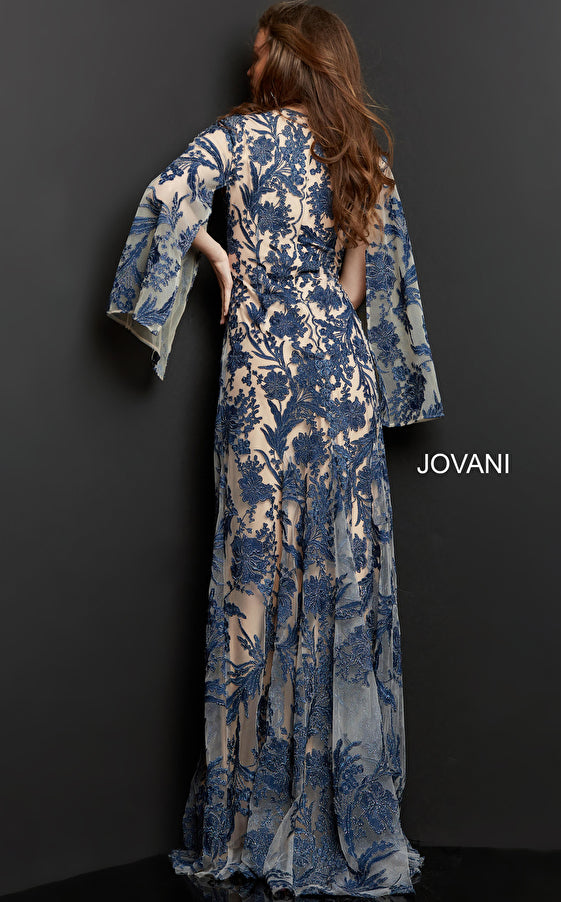 Champagne Jovani 00752 Long Sleeve Sleeve Mother of the Bride Gown for ...