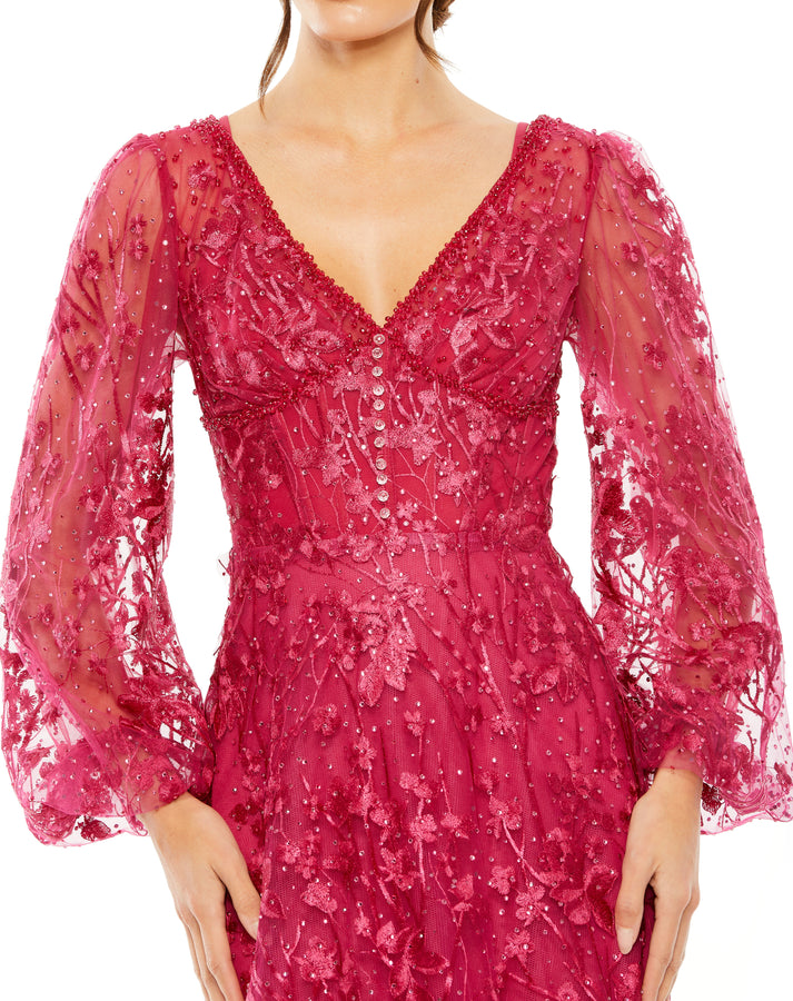 Sage Mac Duggal 20430 Long Mother of the Bride Lace Formal Gown for ...