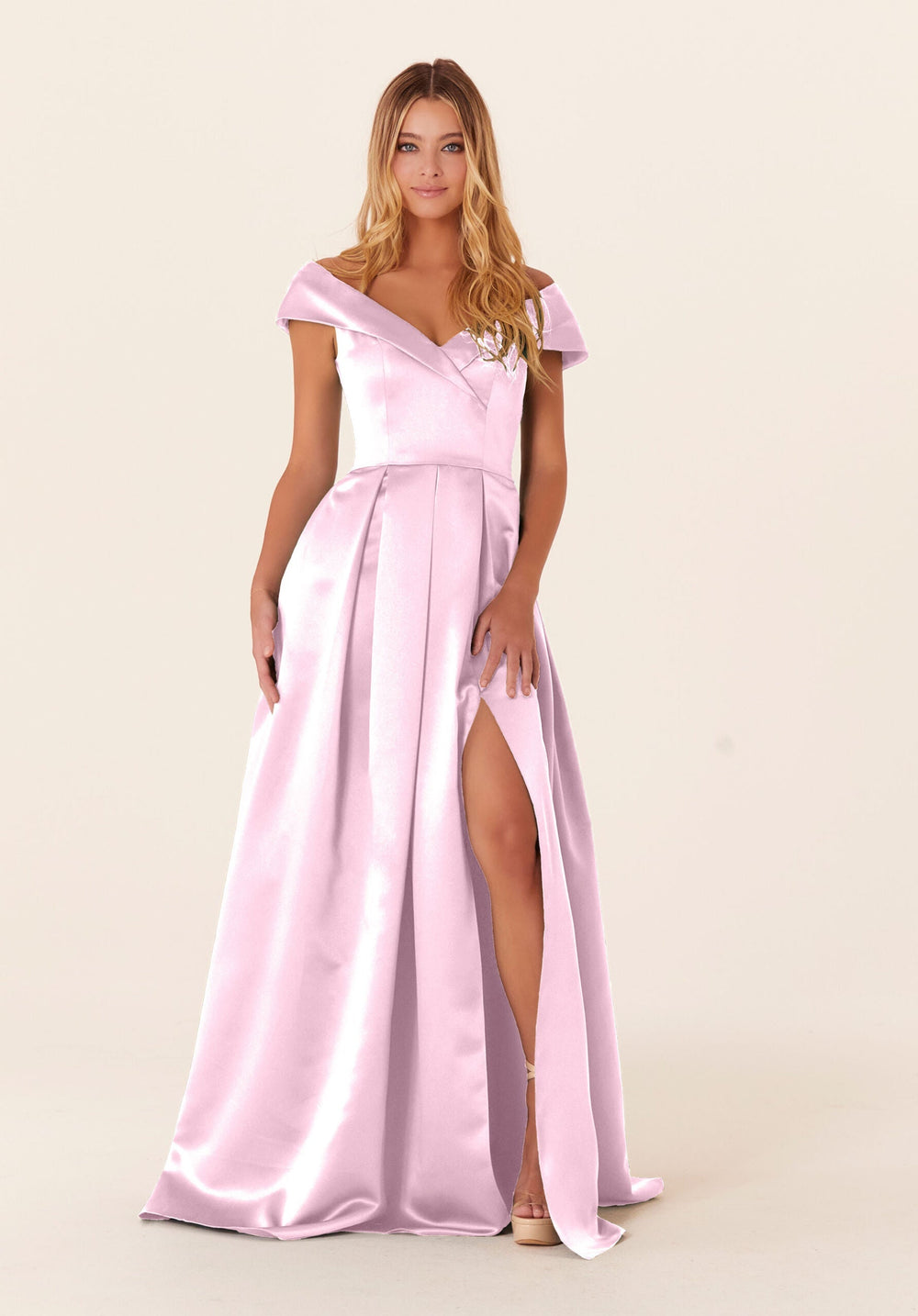 Formal Pleated A line Long Dress MGNY Madeline Gardner New York 21838