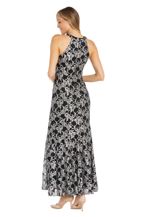 Morgan & Co 22199R Long Formal Halter Prom Dress | The Dress Outlet