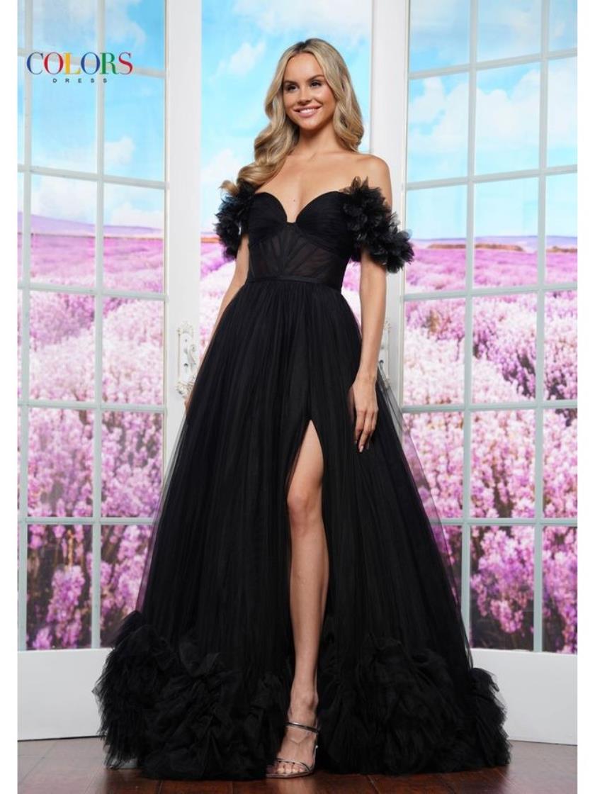 Black Colors 3485 Formal Long Ball Gown Prom Dress for $438.0 – The ...