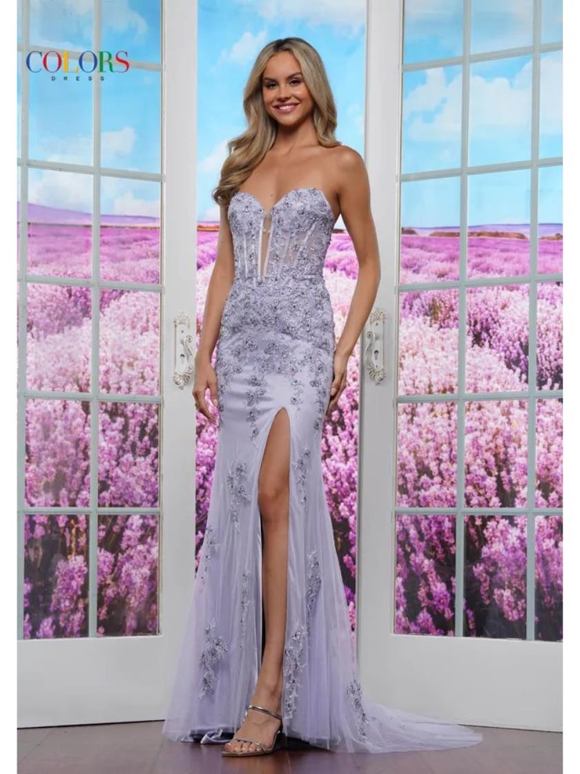 Lilac Colors 3627 Long Formal Fitted Corset Prom Dress - Prom Dresses ...