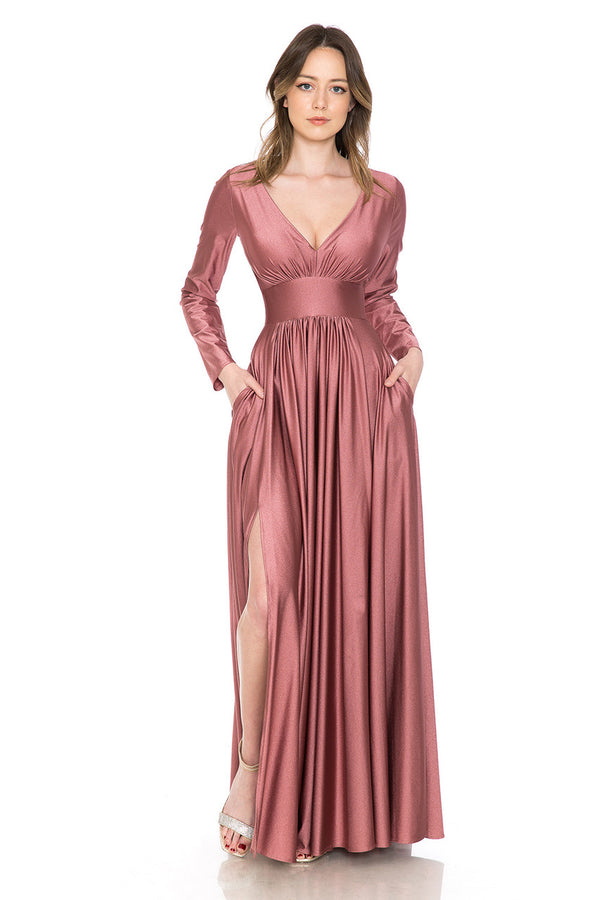 Long Prom A Line Formal Dress Lenovia 5231