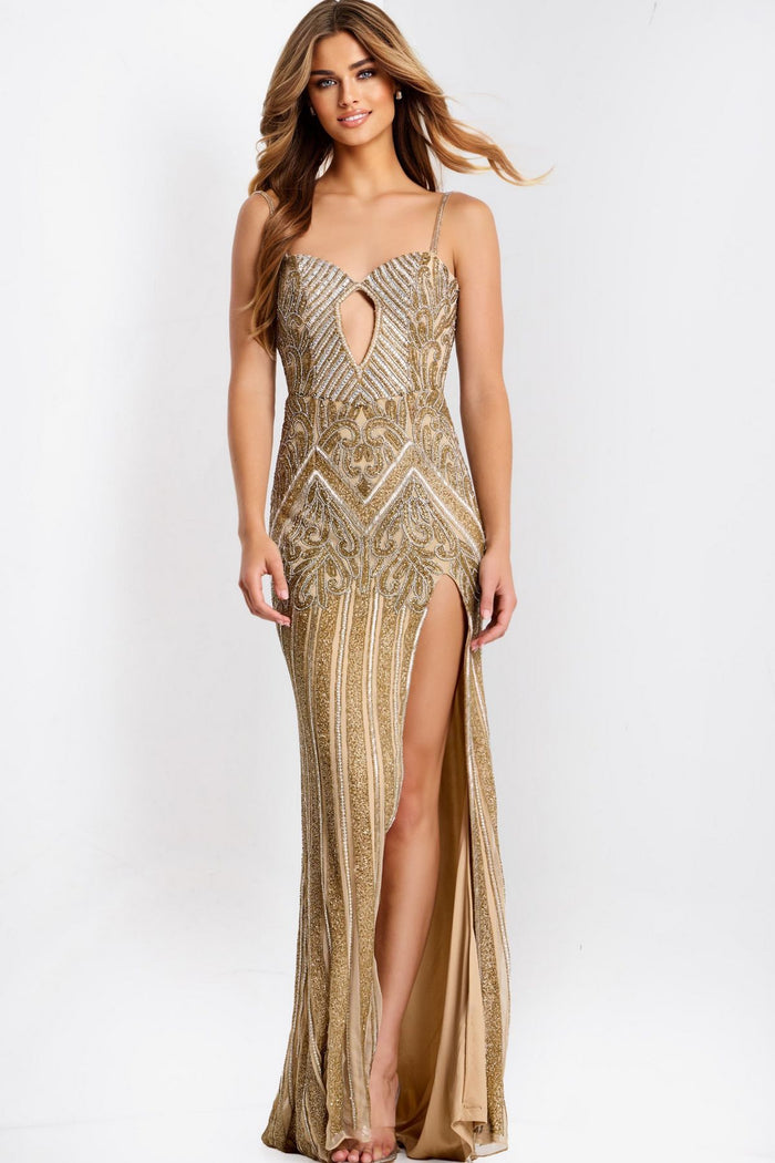 Jovani 49810 Formal Long Beaded Fitted Prom Dress