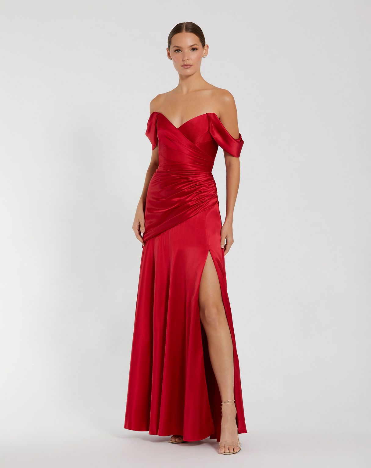 Long Pleated Dress Formal Evening Prom Mac Duggal 56037