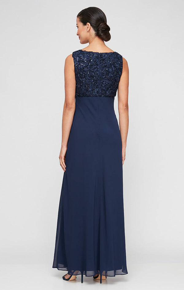 Alex Evenings 81122629 Lace Long Formal Mother of the Bride Dress