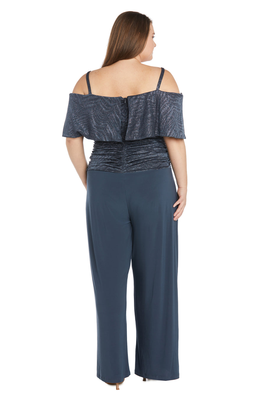 Navy R&M Richards 9122W Plus Size Formal Jumpsuit for $89.0 – The Dress ...
