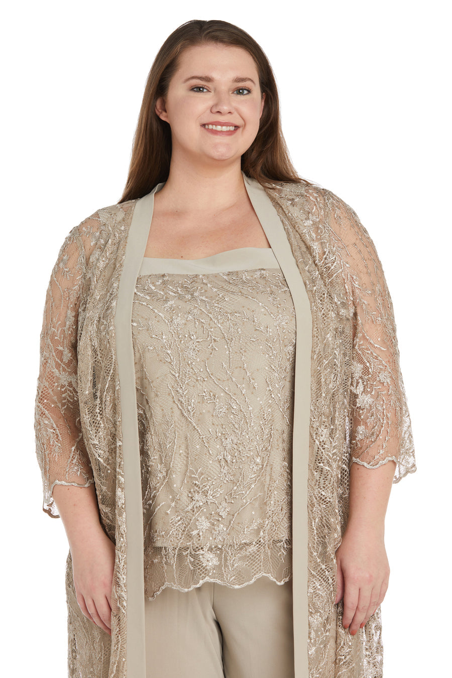 Mauve R&M Richards 9862W Plus Size Sequins Pant Set for $119.0 – The ...