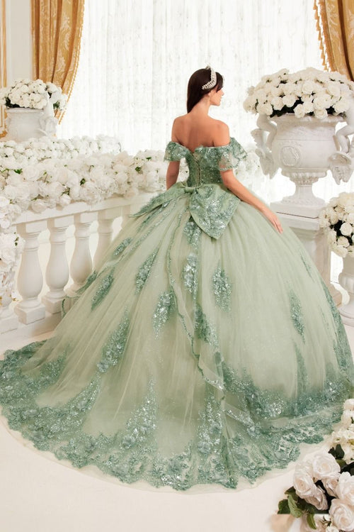 Long Ball Gown Quinceañera Dress by LaDivine 15701