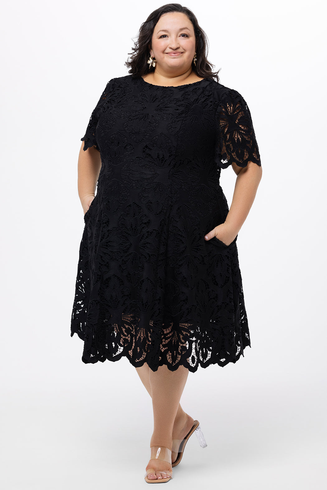 Sydneys Closet CE2601 Plus Size Short Mother of the Bride Dress