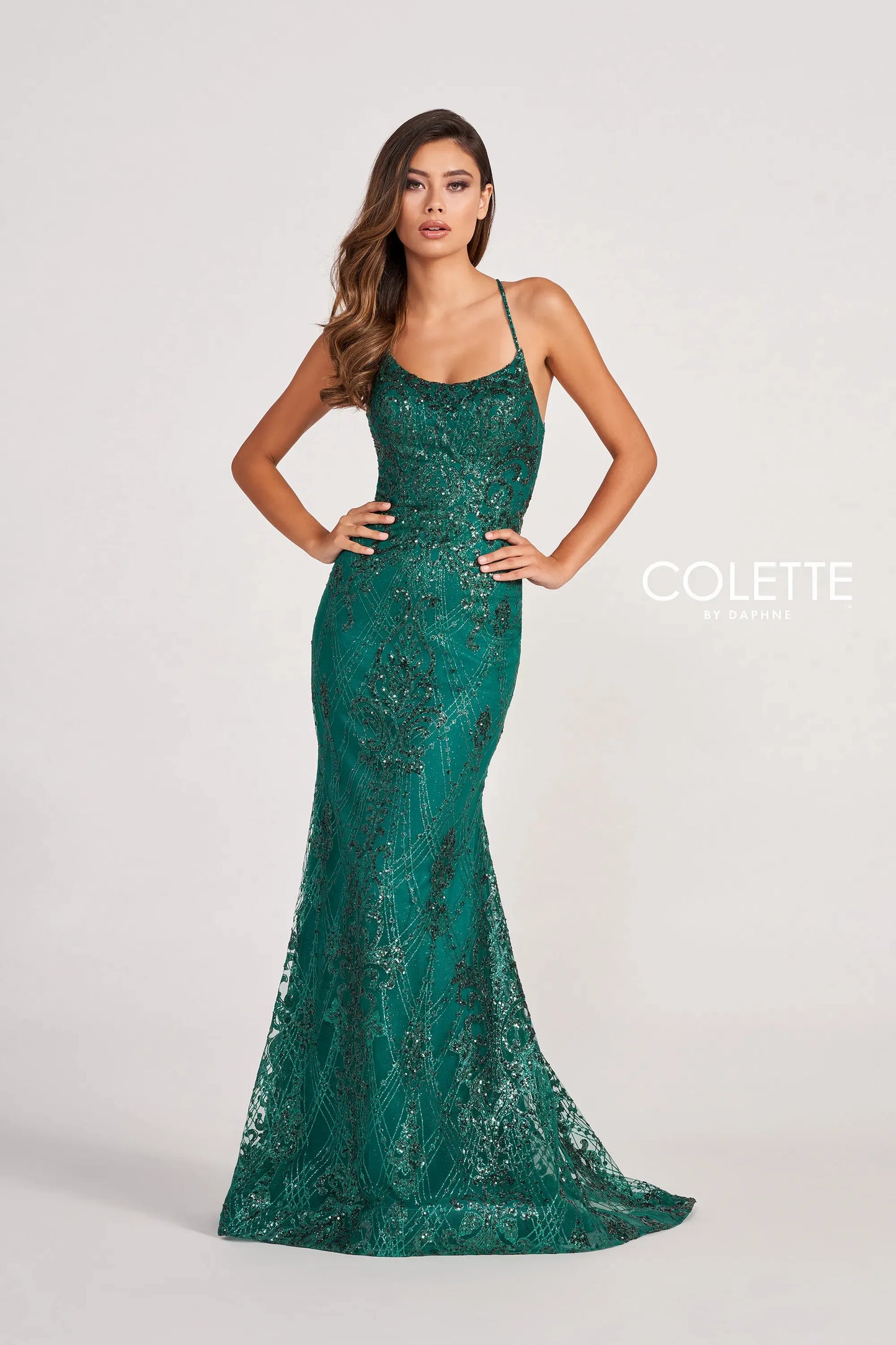 Emerald Colette CL2031 Prom Long Glitter Formal Dress for $525.99 – The ...