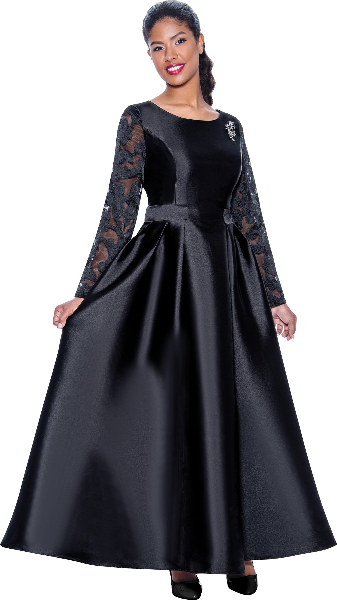 Black Divine Apparel DN1471 Long Sleeve Mother of the Bride Formal ...