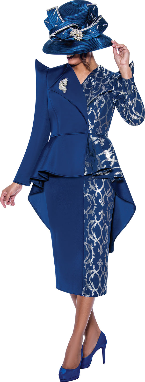 White/Gold Divine Apparel G9912 Mother of the Bride Long Sleeve Formal ...