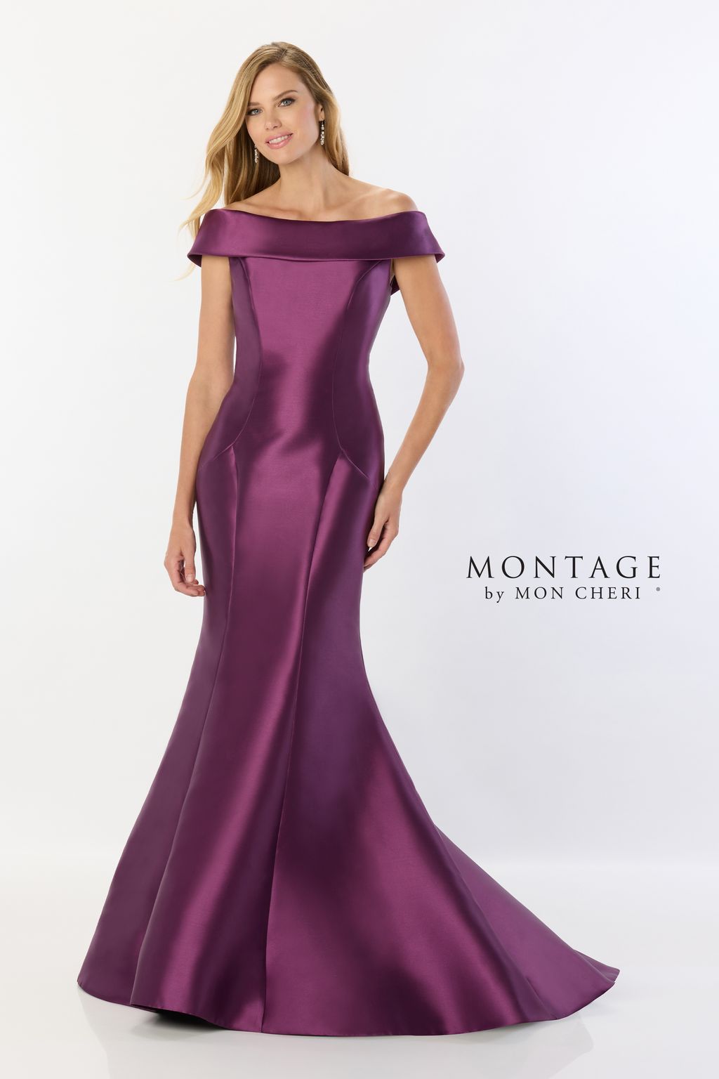 Navy Blue Montage M2237 Long Formal Ruffle Evening Dress for $585.0 ...