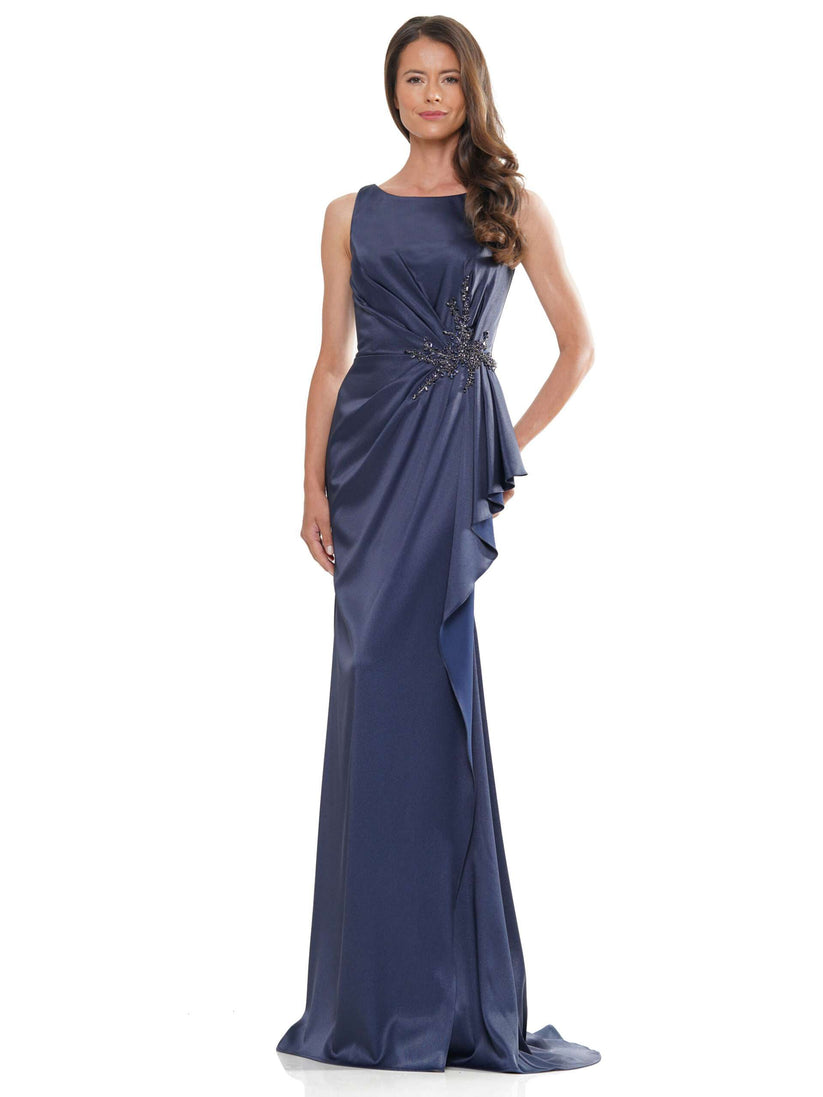Taupe Marsoni MV1233 Long Sleeveless Formal Dress for $459.99 – The ...