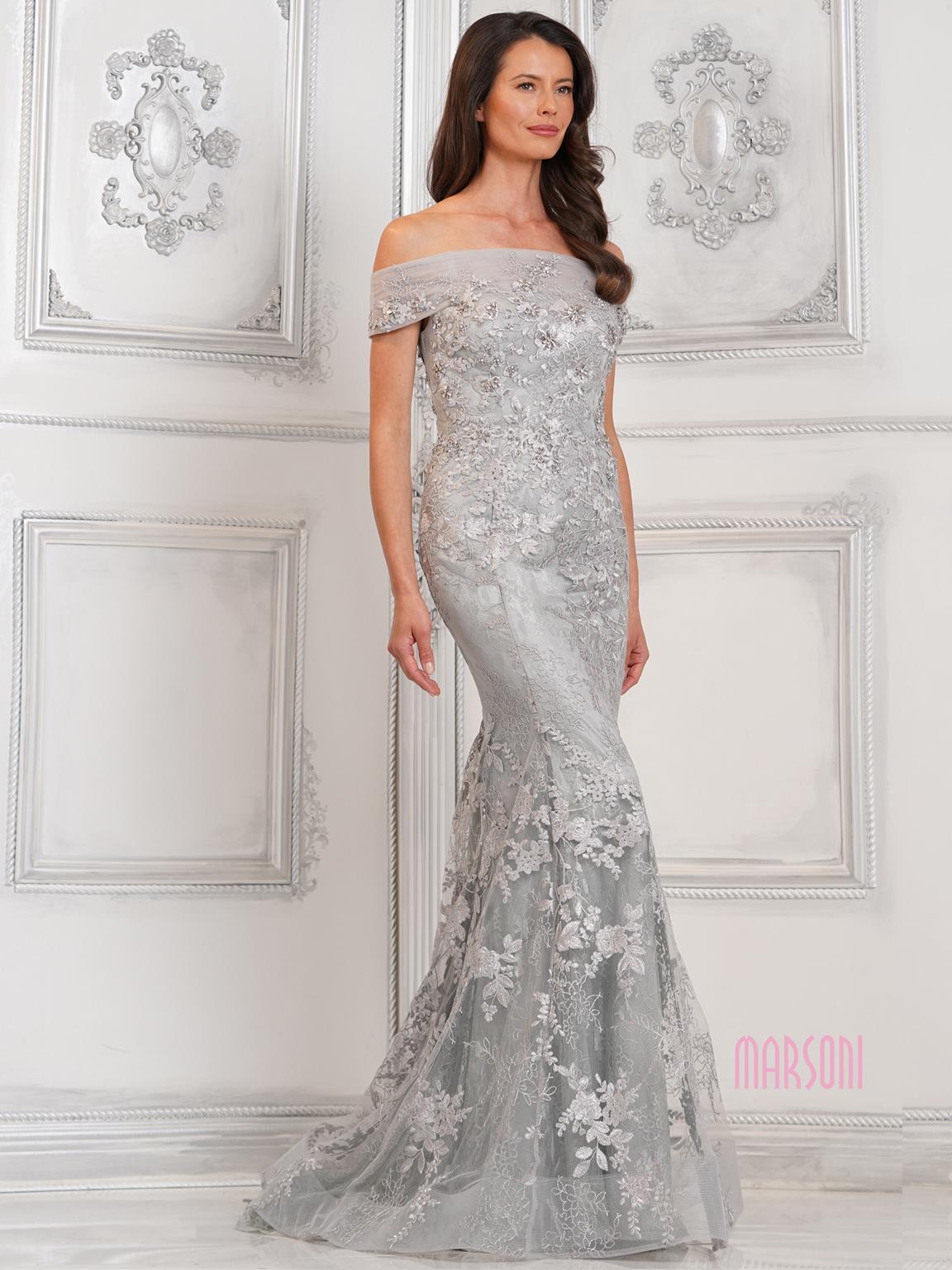 Platinum Marsoni MV1313 Long Mermaid Formal Evening Prom Dress for $834 ...