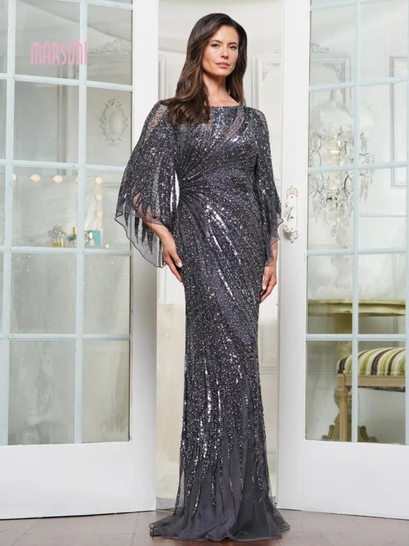 Champagne Marsoni MV1344 Mother of the Bride Long Formal Dress for $698 ...