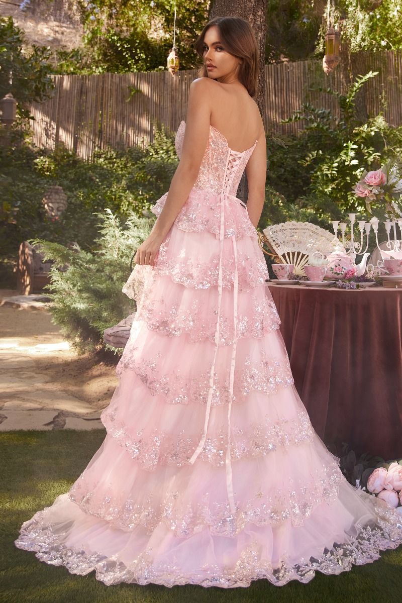 Pink Andrea & Leo A1305 Long A Line Formal Prom Dress for $460.0 – The ...