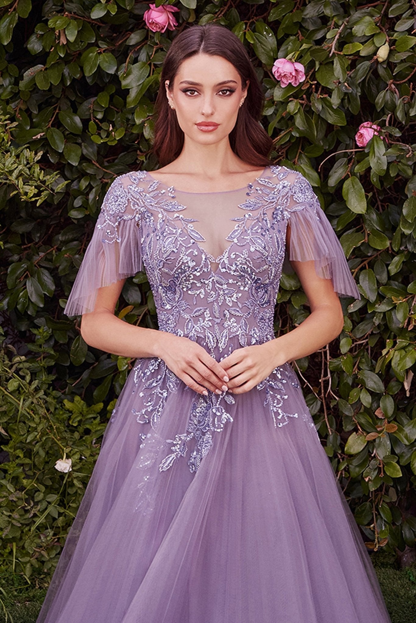 Mauve Andrea & Leo A1351 A Line Sequin Long Formal Prom Dress for $320. ...