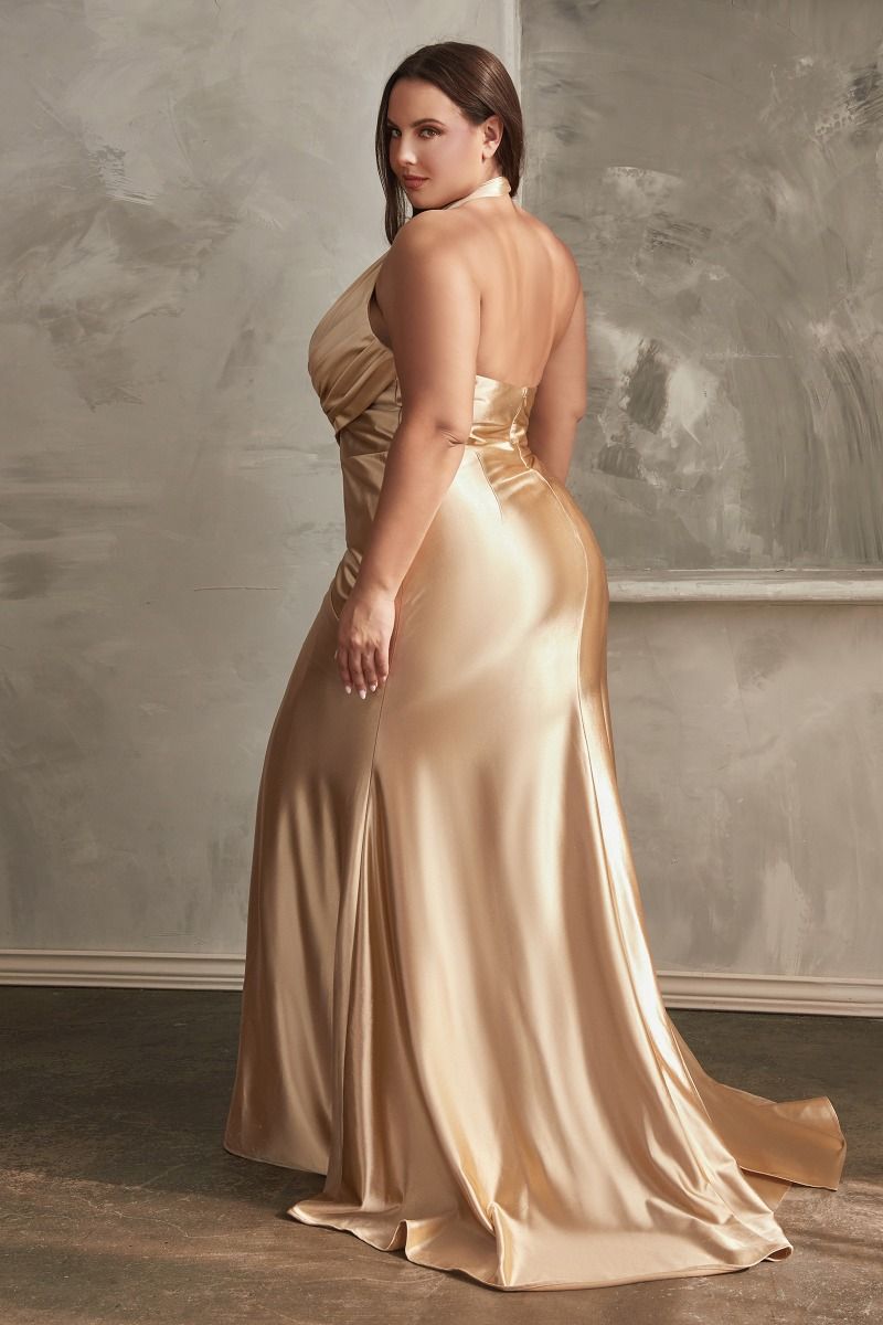 Emerald Cinderella Divine Ch079c Plus Size Long Formal Prom Gown For