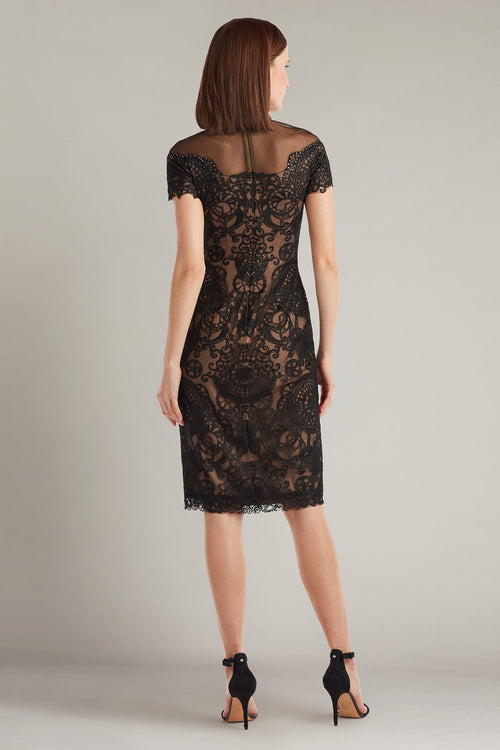 Tadashi Shoji CIT25657MB Short Lace Cocktail Dress