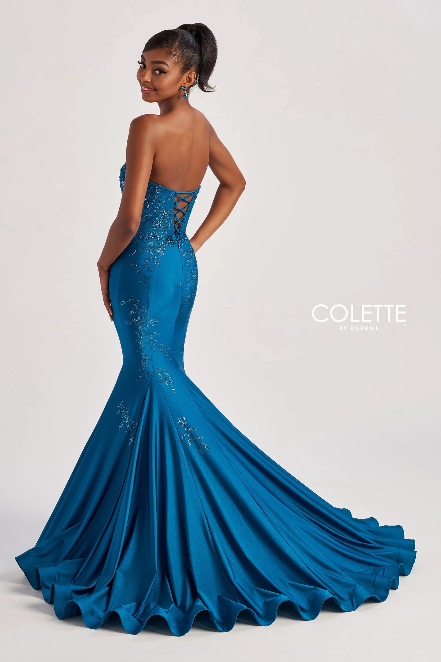 Red Colette by Daphne CL8445 Long Mermaid Formal Evening Prom Dress for ...