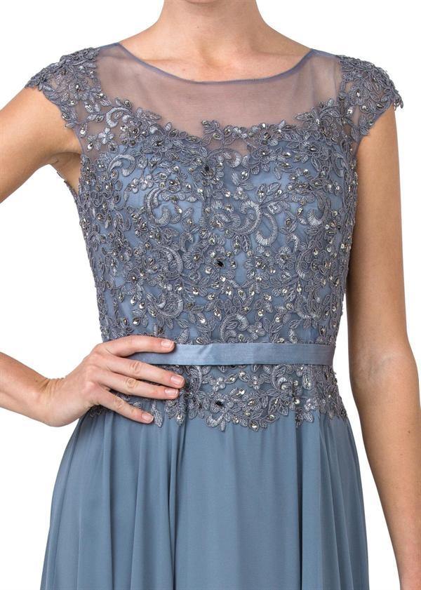 Slate Blue Formal Long Dress Mother of the Bride for $159.99 – The ...