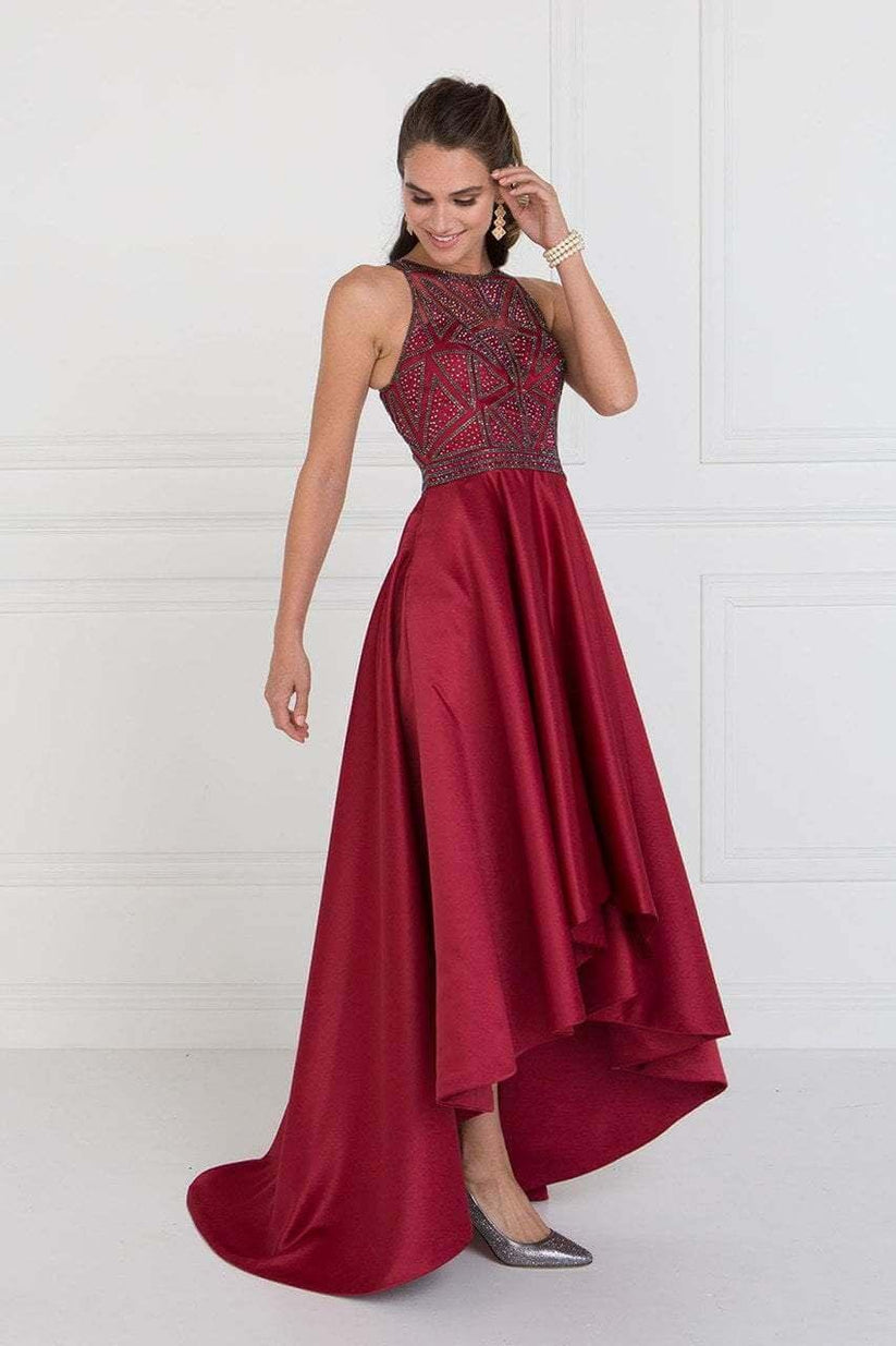 Burgundy Homecmong High Low Prom Dress | DressOutlet for $227.99 – The ...