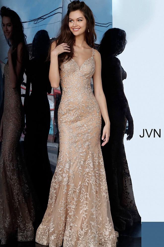 Gold Jovani 00908 Long Prom Dress Formal for $333.99 – The Dress Outlet