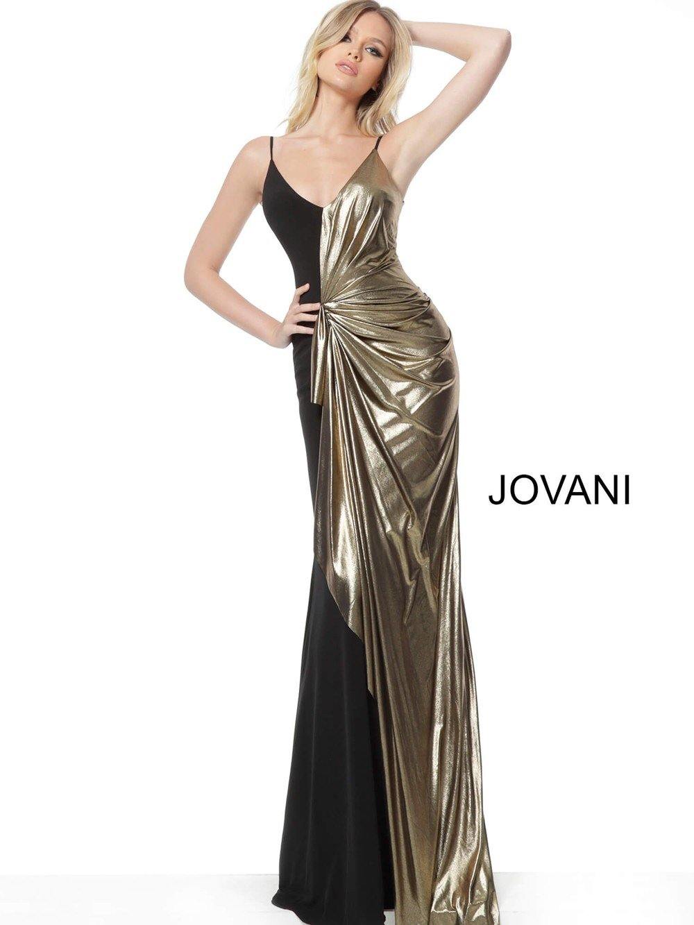 Black/Gold Jovani 1700 Long Two Tone Prom Dress for $149.99 – The Dress ...