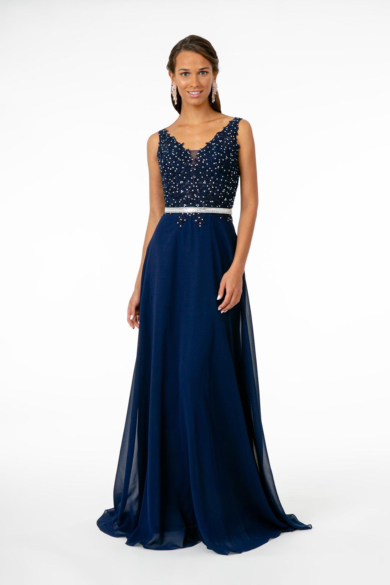 Mauve Long Formal Chiffon Prom Dress | DressOutlet for $181.99 – The ...