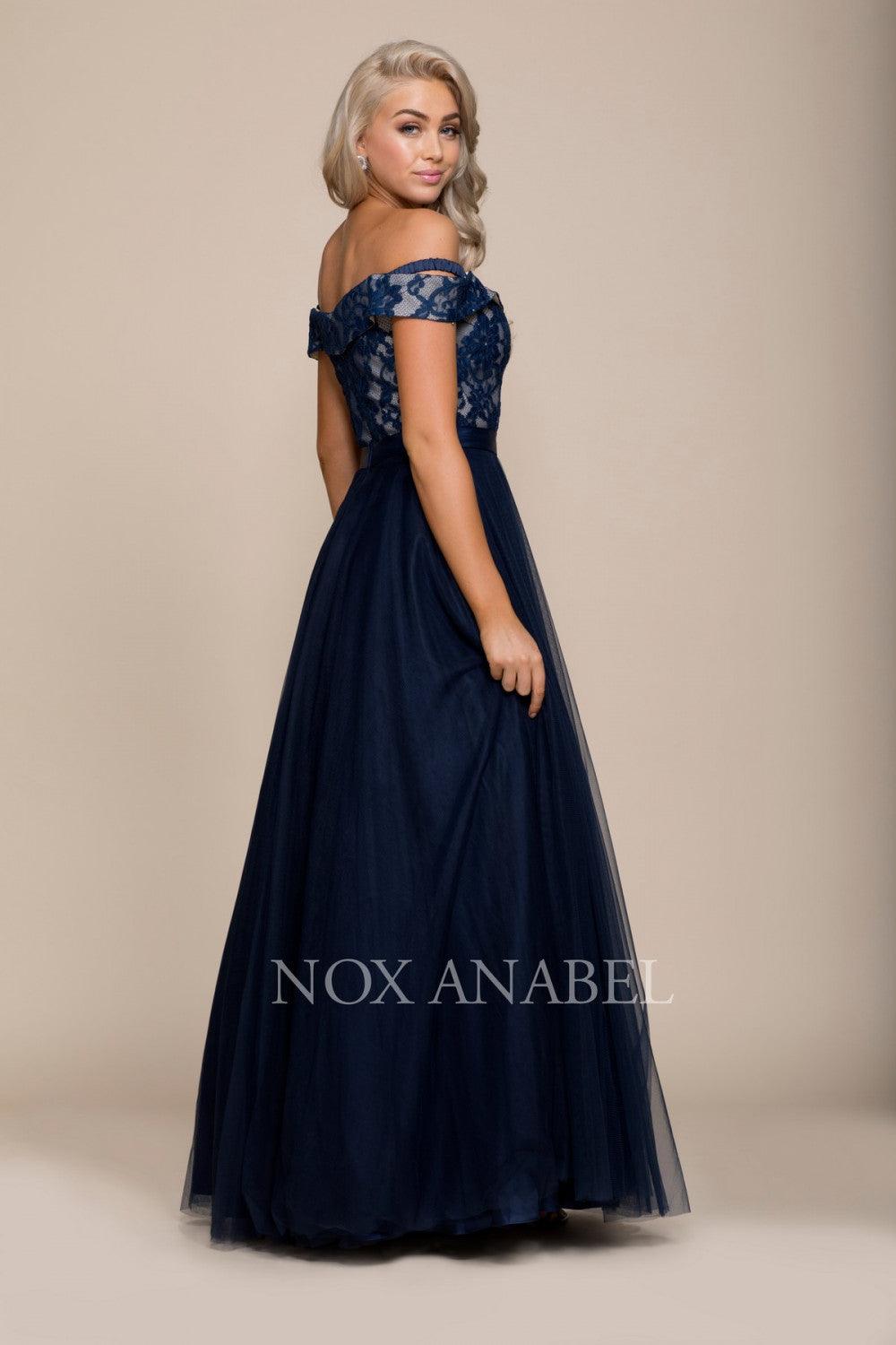 Navy Blue Formal Long Prom Dress Evening Gown for $154.99 – The Dress Outlet