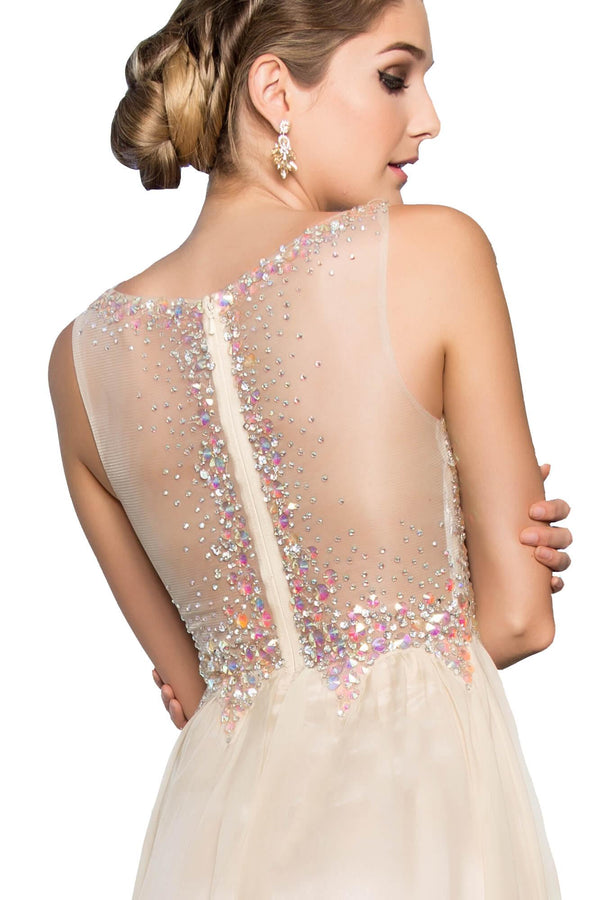 Tiffany Long Formal Sleeveless Beaded Chiffon Prom Evening Dress Dressoutlet For 15899 The