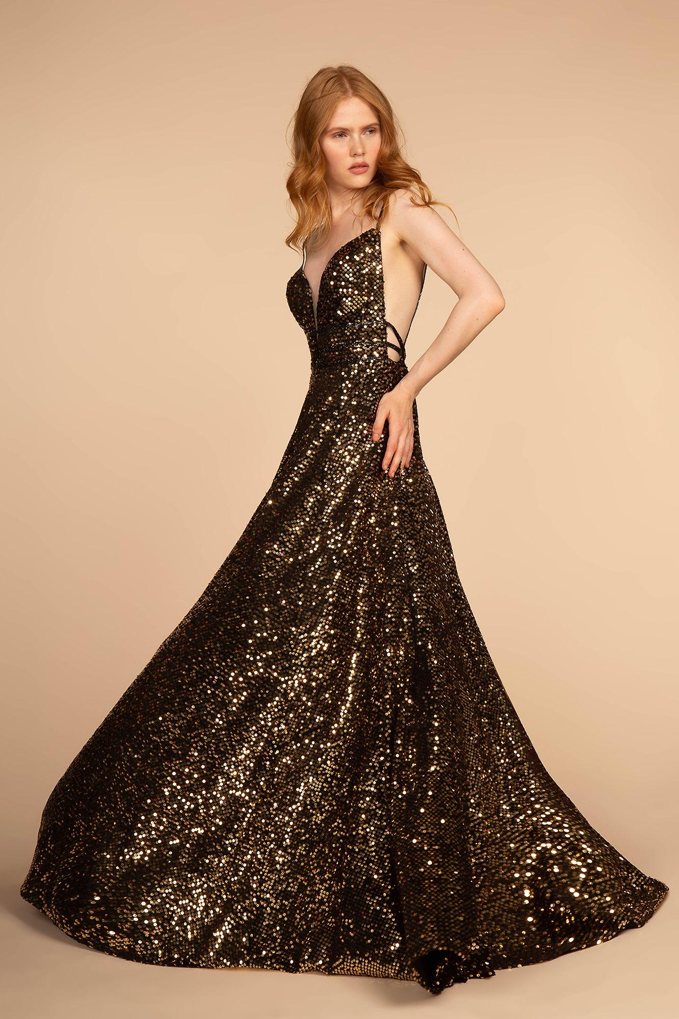 Gold Prom Long Formal Ball Gown | DressOutlet for $296.99 – The Dress ...