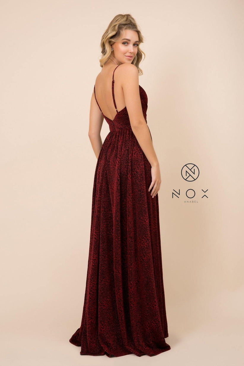 Black & Royal Long Leopard Print Prom Dress Evening Gown for $109.99 ...