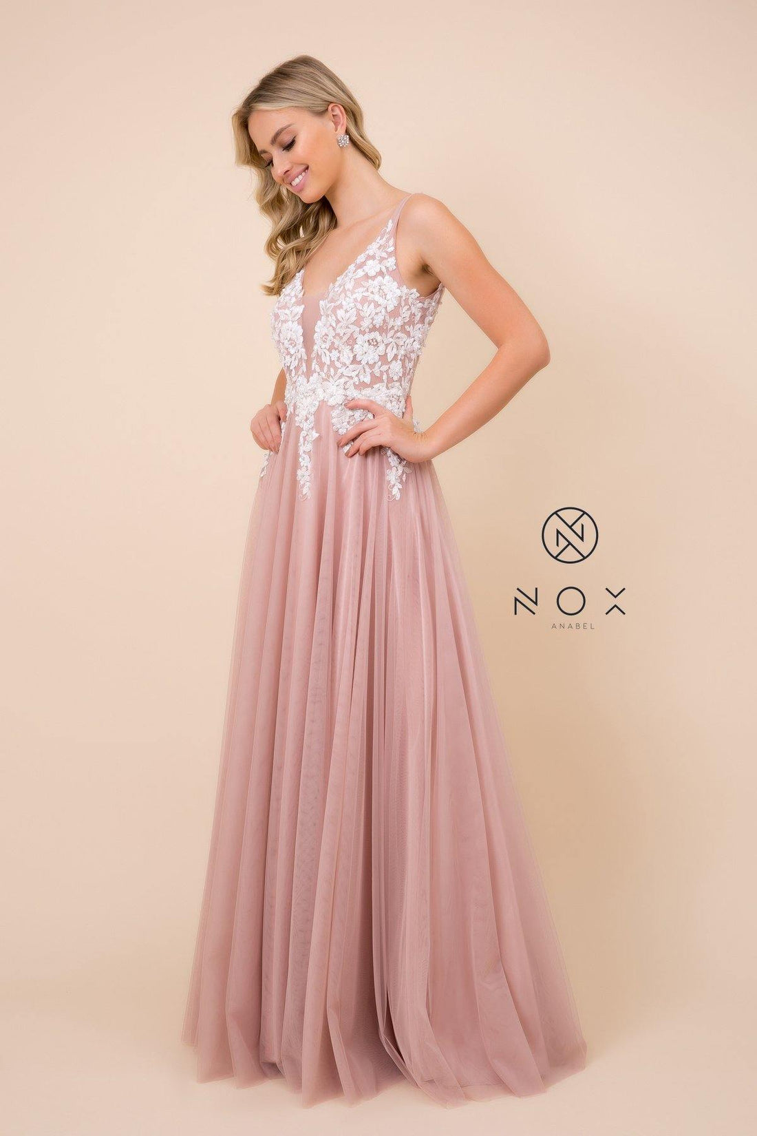 Tan Long Prom Dress Formal Evening Gown for $129.99 – The Dress Outlet