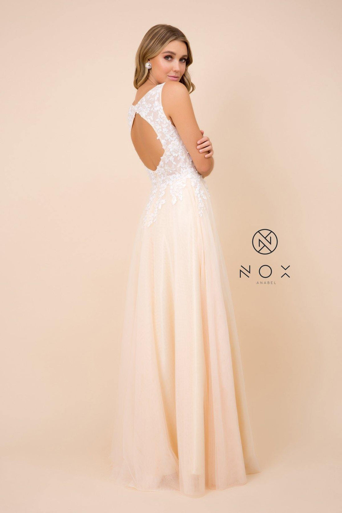 Tan Long Prom Dress Formal Evening Gown for $129.99 – The Dress Outlet