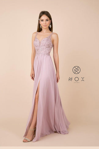 Long Sleevelees Formal Dress Prom | Dress Outlet – The Dress Outlet
