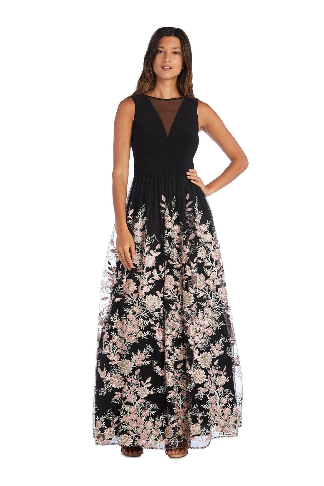 Black/Pink Morgan & Co 12682 Long Formal Dress for $79.99 – The Dress ...