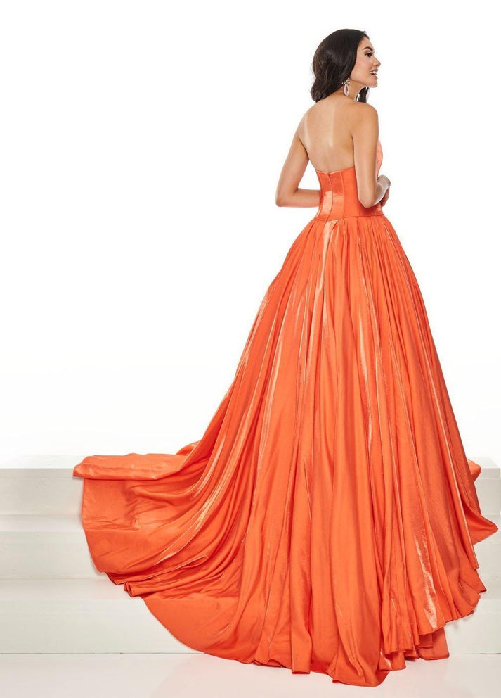 Tangerine Long Prom Dress Ball Gown for $959.99 – The Dress Outlet