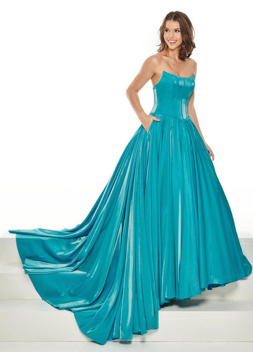 Tangerine Long Prom Dress Ball Gown for $959.99 – The Dress Outlet