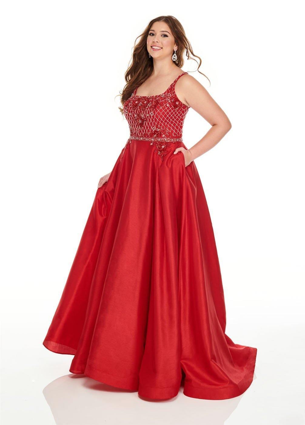 Red Prom Long Plus Size Dress for $499.99 – The Dress Outlet