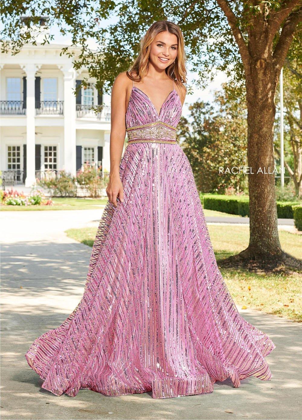 Pink Sparkling Long Prom Dress For 51999 The Dress Outlet