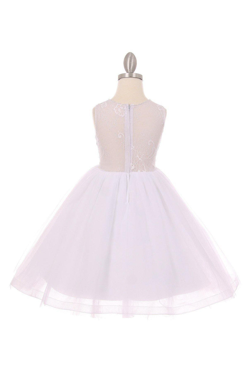 Ivory Short Gold Embroidered Gown Flower Girls Dress for $69.99 – The ...