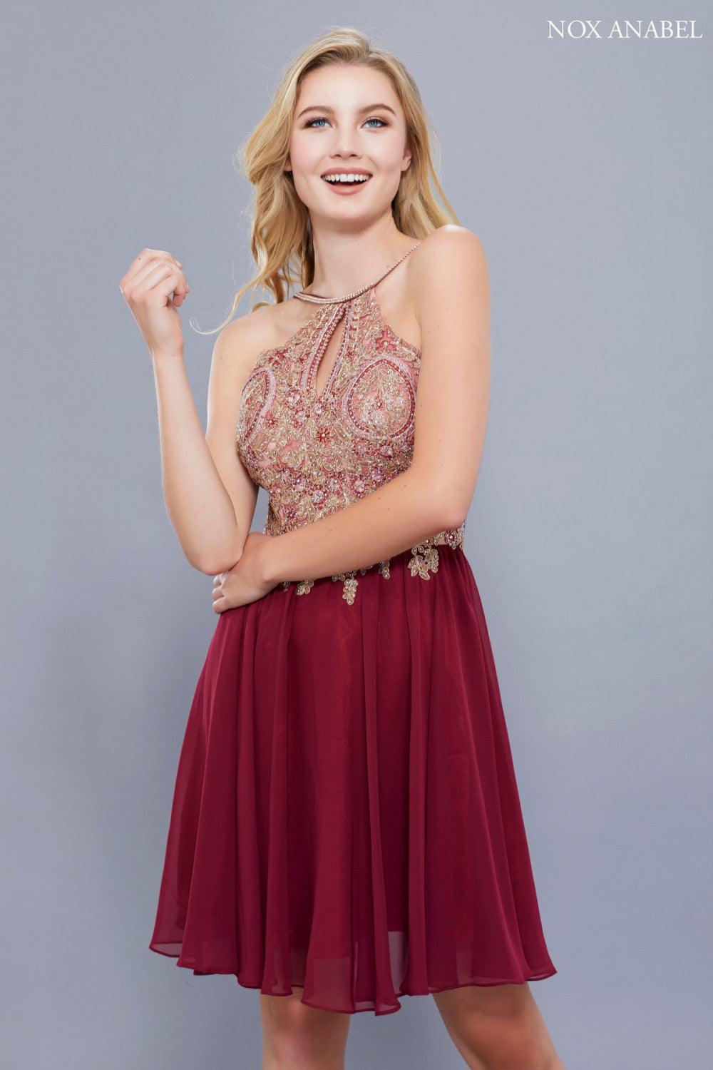 Burgundy Sexy Short Prom Dress Cocktail for $124.99 – The Dress Outlet