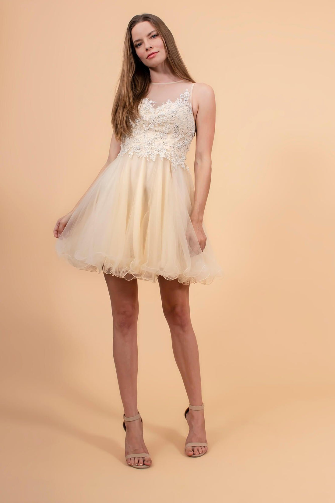 Blush Short Prom Dress Formal Homecoming For 113 0 The Dress Outlet