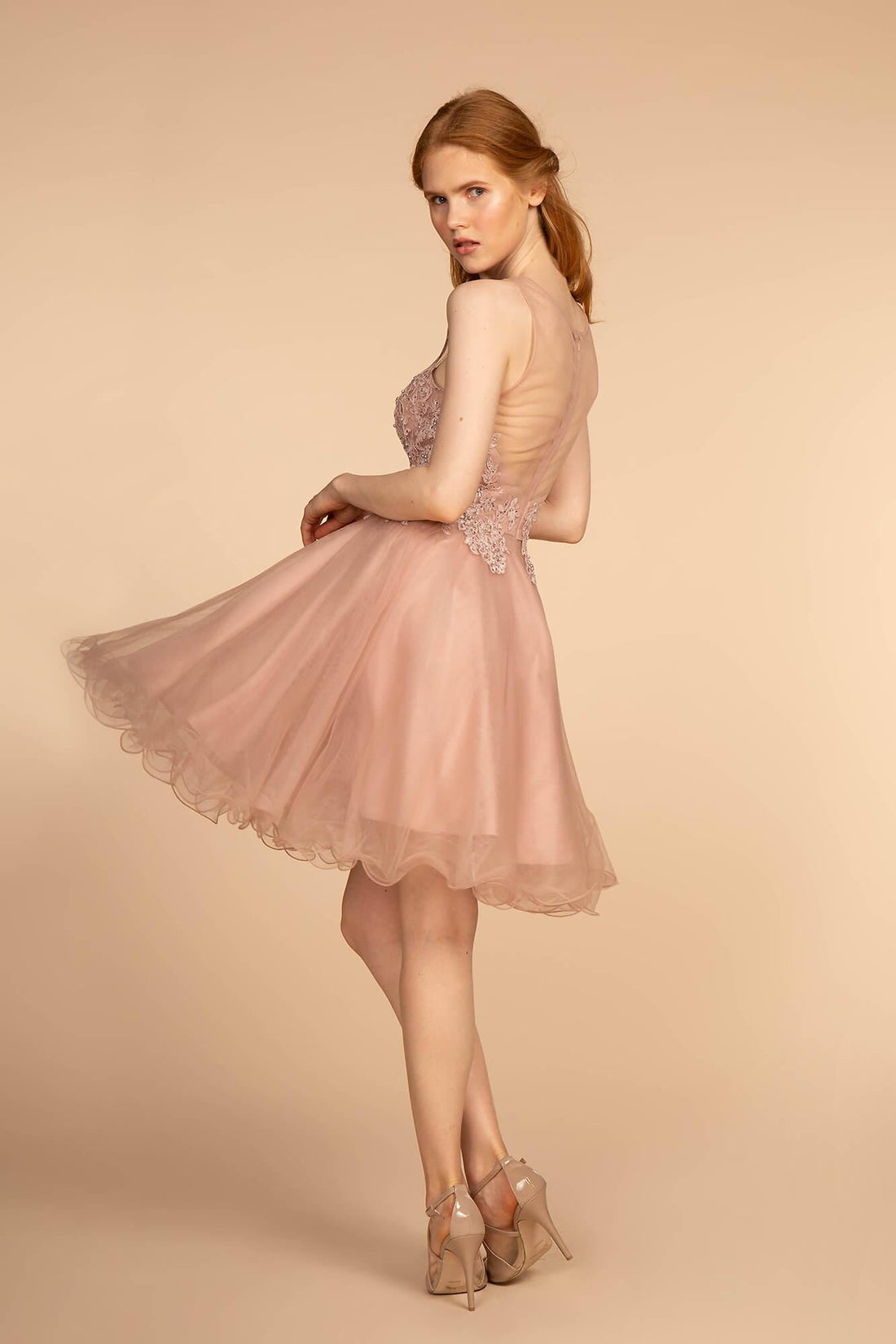 Blush Short Prom Dress Formal Homecoming For 113 0 The Dress Outlet