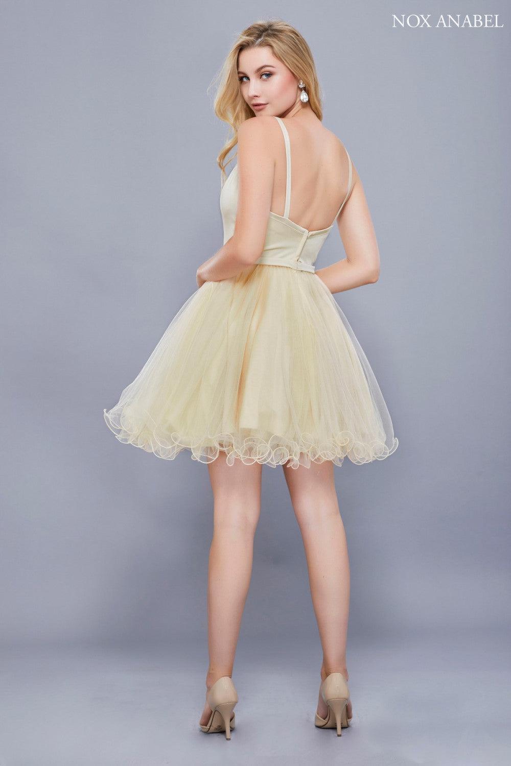 Champagne Short Prom Dress Formal Homecoming - Formal Dresses